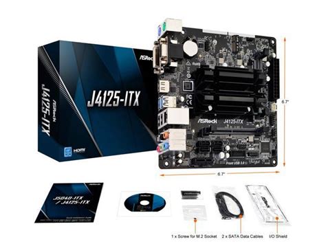 Asrock J4125 Itx Intel Celeron Quad Core Processor J4125 Up To 2 7 Ghz Mini Itx Motherboard