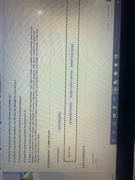 Solved 1 Using For Loop Print The Numbers 0 To 100 That Are