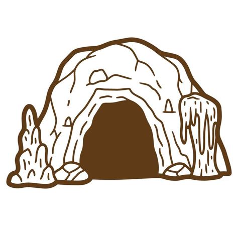 Cave Black And White Vector Art Icons And Graphics For Free Download