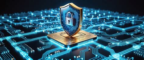 Protecting Data And Maintaining Privacy With Security Concept Padlock On Computer Circuit