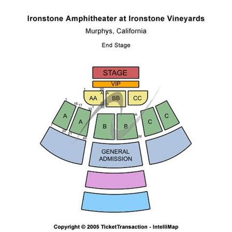 Ironstone Amphitheatre At Ironstone Vineyards Tickets Seating Charts