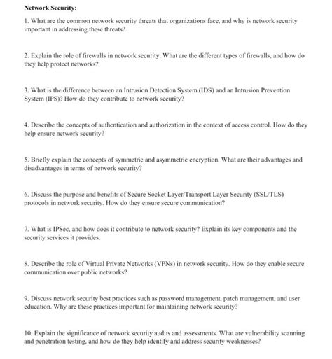 Solved 1 What Are The Common Network Security Threats That