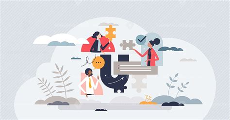 Cross Functional Team Collaboration As Effective Teamwork Tiny Person