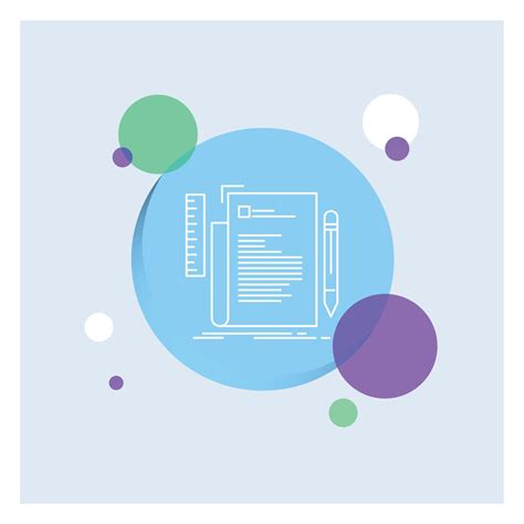 Code Coding File Programming Script White Line Icon Colorful Circle