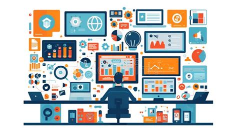 Flat Design Modern Vector Illustration Concept Of Big Data Analytics