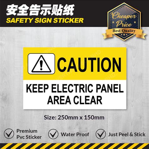 Caution Electric Panel Inside Caution Keep Electrical Panel Clear At All Times Danger Diesel
