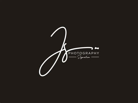 Letter Js Signature Logo Template Vector 11328061 Vector Art At Vecteezy