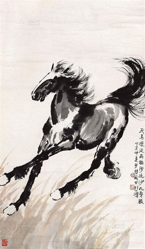 徐悲鸿 奔马图 立轴北京宣德 2013年第十二期民间收藏拍卖会北京宣德拍品价格图片拍卖专场拍卖会预展拍卖会结果卓克拍卖频道