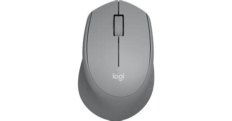Logitech M Silent Wireless Mouse Gray Yellow B H