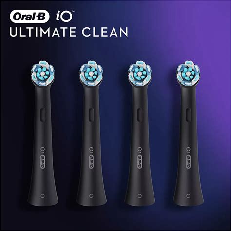 Brush Heads Oral B Io Ultimate Clean Black 4 Pieces