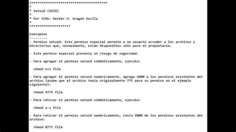 Permiso Especial Suid O Set User Id O Simplemente Setuid Icandhhas 2022 12 05 Youtube