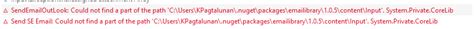 error could not find a part of the path c users xxx nuget packages