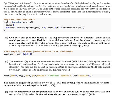 Solved Using R Language Output Function A X Y A X Chegg Com