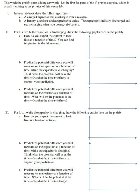 Solved This Week The Prelab Is Not Adding Any Work Do The Chegg