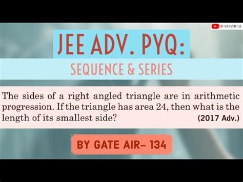 JEE ADV PYQ SEQUENCE SERIES YouTube
