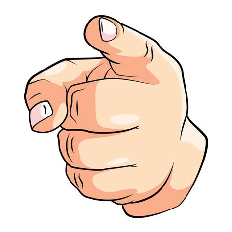 Finger Pointing At You Vector Art Icons And Graphics For Free Download