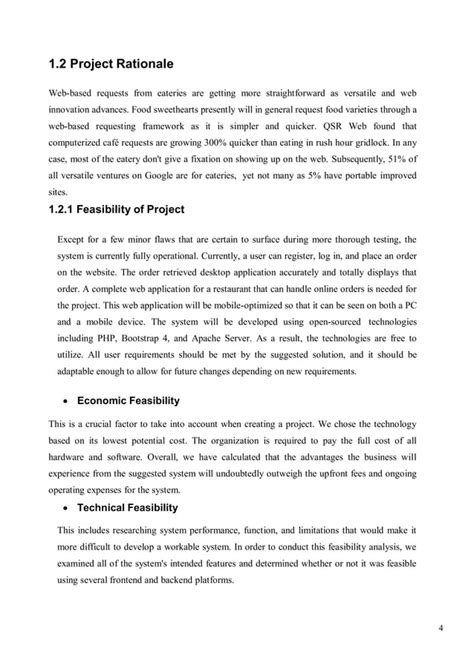 Final Year Project Of Online Food Ordering System Pdf