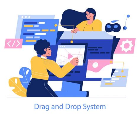 Development Process Automation Flat Vector Stock Vector Illustration Of Digital Software