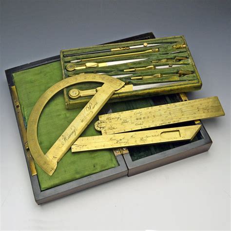 Complete Drafting Set By Häring In Impeccable Condition Circa 1800
