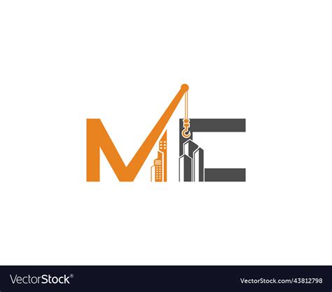 Letters Mc Real Estate Construction Logo Vector Image