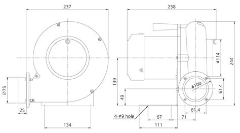 저압 Al 송풍기 Kj1ab 210 송풍기 동부산업