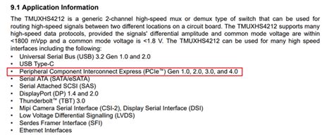 Tmuxhs4212 Pcie Gen 45 12 Mux Consult Interface Forum Interface Ti E2e Support Forums