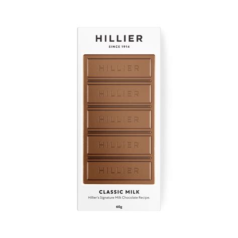 Classic Milk Chocolate Bar 60g By Ernest Hillier The Plant Society