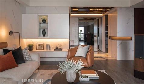 274平内敛微奢语汇融合机能美型 砌筑现代风精致全龄宅 木皮 Sofa wall Home decor Furniture