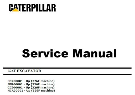 Caterpillar Cat 326f Ebk Fbr Ggj Hca C71 Engine Hydraulic