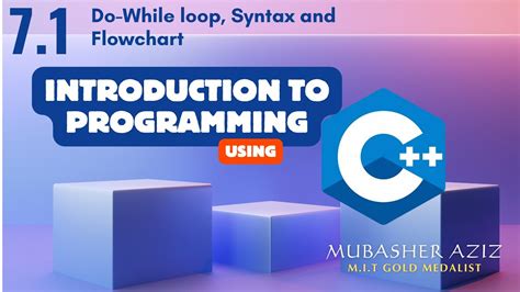 Cs201 Short Lecture 71 Do While Loop Do While Flowchart Do While Loop Syntax Youtube