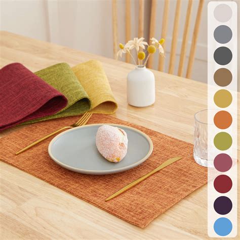 Double Sided Fashionable Leather Table Placemat Western Style Heat