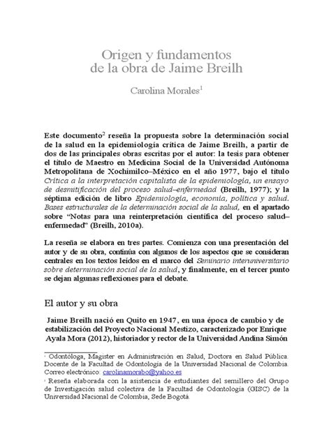 Origen Y Fundamentos De La Obra De Jaime Pdf Capitalismo Dialéctico