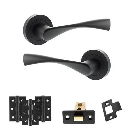 Eco Aqua Door Handle Pack Latch Set 25 Ce Latch 3 Fire Rated Hi