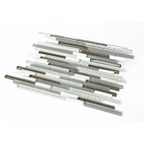 Metal Glass Mosaic Tilelinear Mosaic Tilewall Tile
