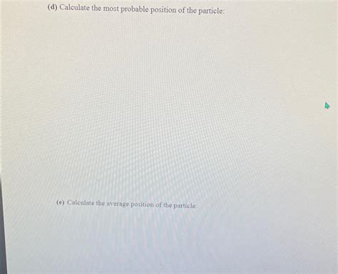 Solved 4 15 Pts Wave Function A Quantum Particle Is Chegg Com