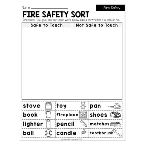Fire Safety Worksheets 15 Worksheets Library