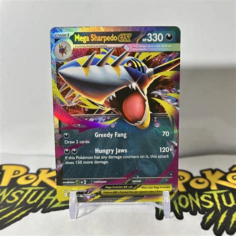 Mega Sharpedo Ex 6194 Phantasmal Flames Pokemon Tcg Nm £449