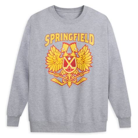Bart Simpson Springfield Hockey Pullover Sweatshirt For Adults The Simpsons Disney Store