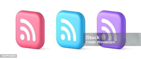 와이파이 사용 가능한 액세스 버튼 무선 인터넷 연결 신호 3d 현실적인 말풍선 아이콘 0명에 대한 스톡 벡터 아트 및 기타 이미지 0명 3차원 형태 개체 그룹