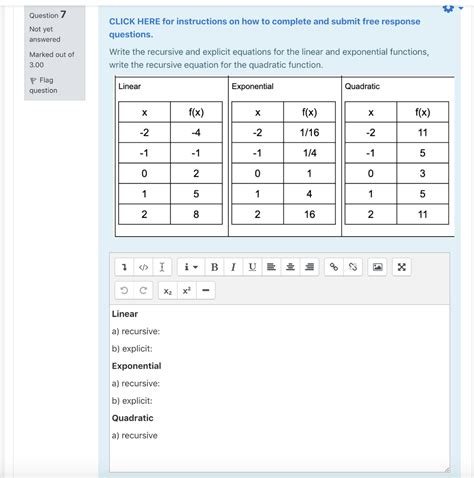 Solved Question 7 CLICK HERE For Instructions On How To Chegg Com