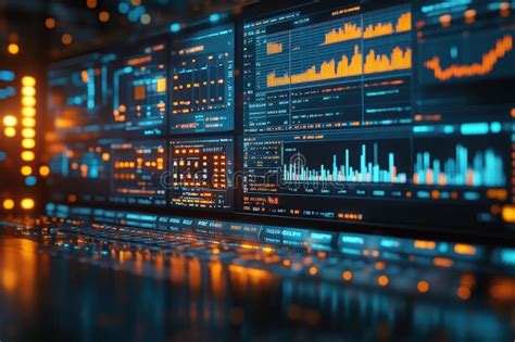 A Remote Desktop Protocol Rdp Connection On A Computer Screen Modern And Technical Stock