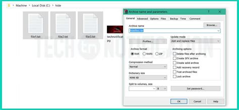 how to safely hide your files and folders inside images