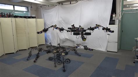 Spidar The Quadrupedal Robot That Can Fly Walk With Merging Legs And