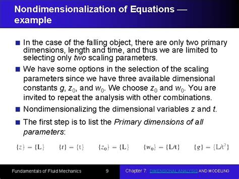 Fundamentals Of Fluid Mechanics Chapter DIMENSIONAL ANALYSIS