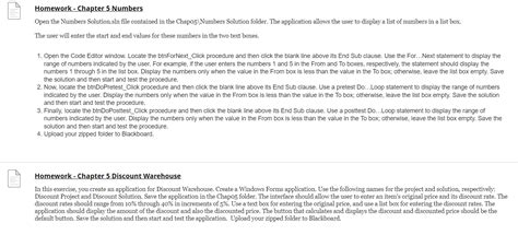 homework chapter 5 numbers open the numbers solution sln file contained in the chap05 numbers