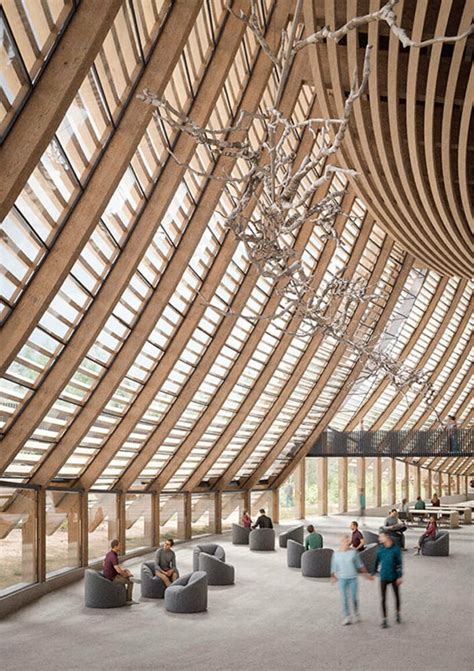Timber Structure Shapes Trench Like Cultural Center On Kinmen Island Timber Structure Shapes Trench Like Cultural Center On Kinmen Island