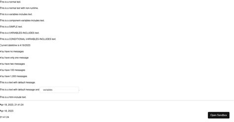 Console Components Demo Codesandbox