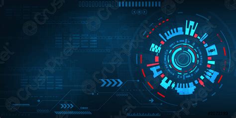 An Interface That Has Technology Concepts Stock Vector Crushpixel