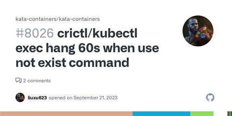 Crictlkubectl Exec Hang 60s When Use Not Exist Command · Issue 8026 · Kata Containerskata