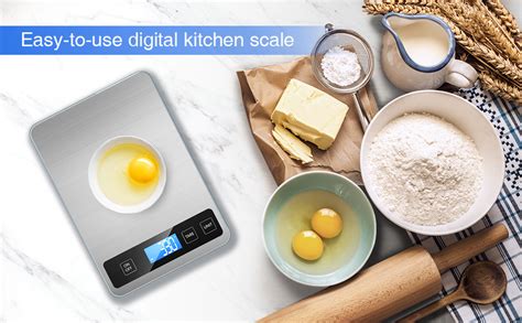 Homever Kitchen Scale 33lb 15kg Food Scales Digital Weight